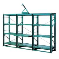 China 3-Layer Injection Mold Storage Rack - Custom Steel Industrial Racking System with Drawer Shelves for sale