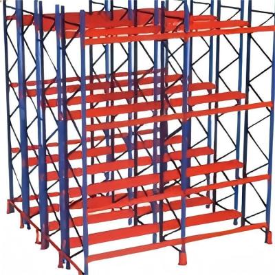 China Q235 Double Deep Pallet Racking System - 4000-21000kg Capacity, 2700-3800mm Aisle Width for sale