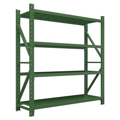 China Medium Duty Boltless Storage Racking System - 100-500kg Capacity, 50mm Height Adjustment, Custom Sizes Available for sale