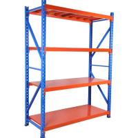 China Medium Duty Shelving Rack 200-600kg Capacity 55x47mm Upright Adjustable Warehouse Storage for sale