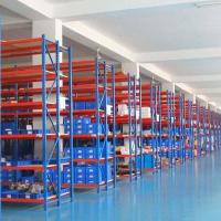 China OEM Medium Duty Steel Warehouse Storage Racking 500-800KG Capacity 55x47mm Upright for sale