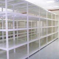 China Medium Duty Adjustable Metal Storage Rack 200-300kg Capacity 55x55mm Upright for Warehouse Garage for sale