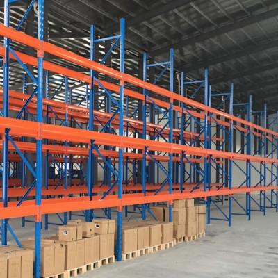 China Heavy Duty Selective Pallet Rack 3 Ton Capacity Steel Storage Shelving for sale