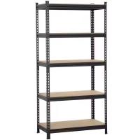 China Light Duty Rivet Shelving System - Custom Steel Storage Racks with 100kg Capacity and MDF Options for sale
