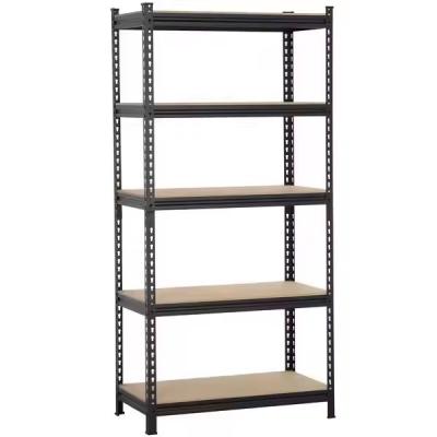 China Light Duty Rivet Shelving System - Custom Steel Storage Racks with 100kg Capacity and MDF Options for sale