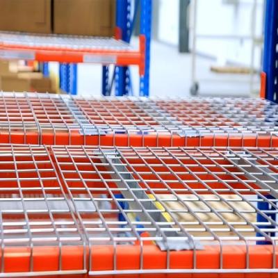 China Safety Steel Perforated Waterfall Wire Mesh Decking for Pallet Racking - 500-2000 kg Load Capacity, Customizable Sizes for sale