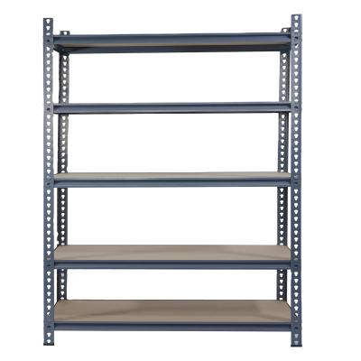 China 5-Tier Metal Storage Rack with 100kg Capacity Per Shelf and Adjustable Height 1.5-1.8m for sale