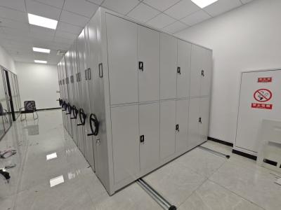 China Steel Electric Mobile Racking System 500kg-2000kg per Level with 32T Capacity and 10m/min Speed for sale