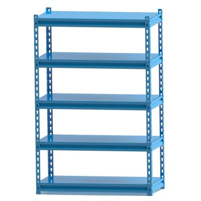China Light Duty Boltless Steel Shelf Rack - 100kg Capacity, 5-Layer Adjustable Storage System for Warehouse & Retail for sale