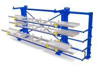 China Heavy Duty Steel Cantilever Rack 6-20ft Height Customizable with Corrosion Protection for Industrial Storage for sale