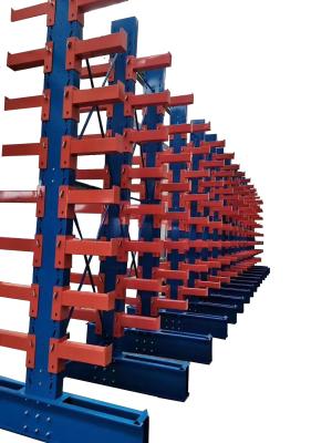 China Adjustable Arm Cantilever Rack 24-48 Inch for Heavy Load Storage | Steel Industrial Shelving System for sale