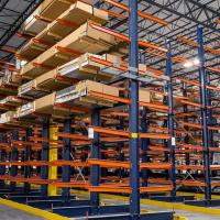 China Industrial Cantilever Rack System for Pipe Storage with 24-60 Inch Adjustable Arms and Corrosion Protection for sale