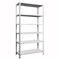 China Light Duty Angle Steel Rack with 100kg Capacity - 5-Layer Storage Shelf with Safety Pins for sale