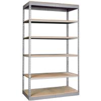 China 5-Layer Light Duty Steel Storage Rack with 100kg Capacity and Corrosion Protection for Supermarket and Office Use for sale