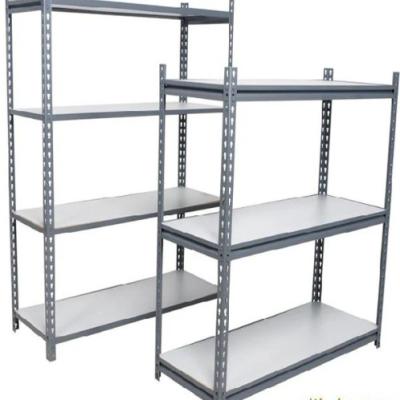 China Light Duty Boltless Rivet Shelving 100kg Capacity per Layer Modular Steel Storage Rack for sale