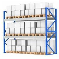 China Heavy Duty Steel Pallet Rack 500-2500kg Capacity Customizable Warehouse Storage for sale