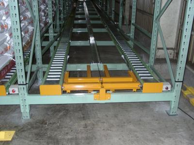 China Peterack Heavy-Duty Push Back Racking System - 4ft Depth Capacity, 5-Layer Steel Warehouse Storage for sale