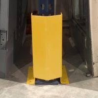 China U-Shaped Yellow Metal Rack Column Protector - Heavy Duty Pallet Racking Upright Guard with Customizable Sizes for sale