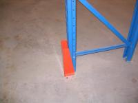 China Heavy Duty Steel Pallet Rack Upright Protectors 1000mm High Column Corner Guard for Warehouse Safety for sale
