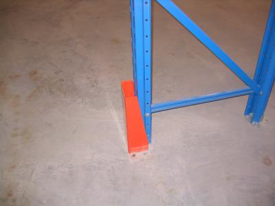 China Heavy Duty Steel Pallet Rack Upright Protectors 1000mm High Column Corner Guard for Warehouse Safety for sale