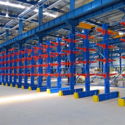China Double Sided Heavy Duty Cantilever Rack for Lumber Storage 2000kg Capacity for sale