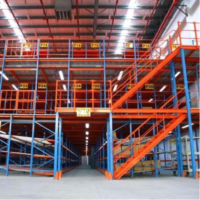 China Peterack Industrial Mezzanine Floor Racking System Steel Platform 2 Tier Customizable for sale