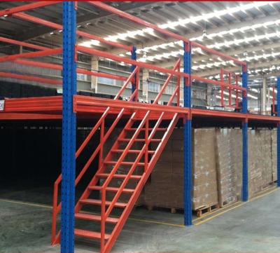 China Adjustable Steel Mezzanine Rack Platform Warehouse Storage System Multi-Tier 2-3 Level Customizable for sale