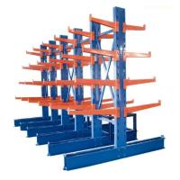 China Heavy Duty Cantilever Rack System Double Sided 2000kg Capacity Steel Pipe Storage Racks for sale