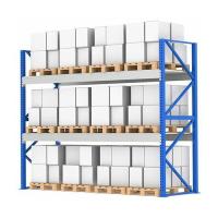 China Heavy Duty Steel Pallet Rack 2500mm Length 3000kg Capacity Anti-Corrosion Warehouse Storage for sale