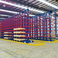 China Industrial Cantilever Shelving Adjustable Heavy Duty Long Material Storage Rack CE for sale