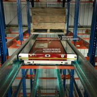 China Multi Tier Radio Shuttle Pallet Racking System 5 Level High Density Automated Warehouse Storage Rack for sale