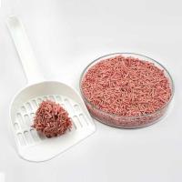 China 100% Natural Flushable Peach Cat Litter - Dust-Free Strip Granules with Fast Clumping for Easy Scooping for sale