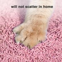 China 100% Natural Peach Cat Litter - Dust Free High Absorbency Odor Control Tofu Clumping for Multi-Cat Households for sale