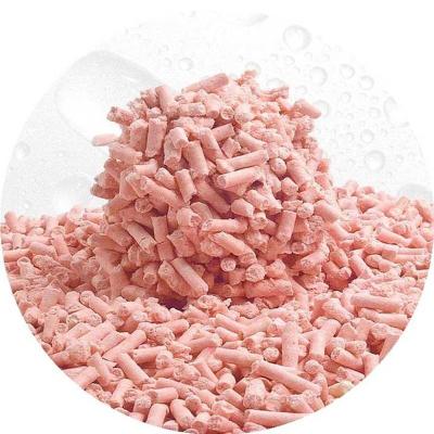 China Peach Tofu Cat Litter - Hard Clumping Odor Control Flushable Pet Sand for Multi-Cat Households for sale
