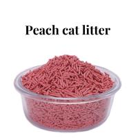 China 1.5mm Natural Peach Scent Tofu Cat Litter - Dust-Free, Flushable, High Absorption for Multi-Cat Homes for sale