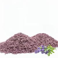 China Natural Lavender Cat Litter with High Absorbency and Fast Clumping - Strip Type Dust-Free Formula for Pet Care for sale