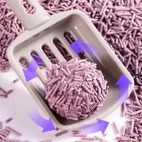 China OEM Natural 1.5mm Lavender Cat Litter with Fast Clumping and Strong Deodorizing for Pet Cleaning for sale