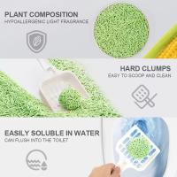 China Green Tea Cat Litter 3-5 Day Production | Dust Free Strip Type with Superior Absorbency for sale