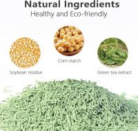 China Non-Stick Green Tea Tofu Cat Litter | 100% Natural Strip-Type Formula with Superior Absorbency and Dust-Free Performance for sale
