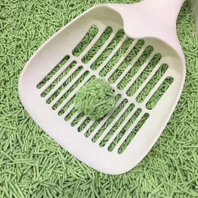 China Green Tea Cat Litter - Natural Odor Control Flushable Strip Type for Multiple Cats with 3-5 Day Production for sale