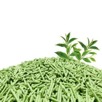 China Green Tea Cat Litter Strip Type - Dust Free Fast Clumping Formula with Natural Odor Control for Multi-Cat Households for sale