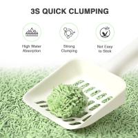 China Flushable Tofu Green Tea Cat Litter - 100% Eco-Friendly Natural Sand with Dust-Free Formula and Strong Clumping for Multiple Cats for sale