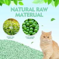 China Starhong Green Tea Cat Litter - Flushable Organic Soybean Clumping Formula with 10+ Years OEM Experience for Multiple Cats for sale