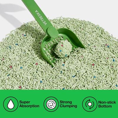 China Natural Green Tea Cat Litter 0.15cm Eco Friendly Clumping Formula for Multi-Cat Households for sale