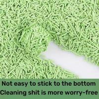 China Sustainable Tea Potty Cat Litter 0.2cm Plant Based Green Tea Formula with 1.5mm-2.0mm Granule Sizes for sale