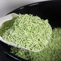 China Green Tea Cat Litter 100% Dust-Free Flushable with Superior Absorbency for Multiple Cats for sale