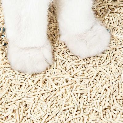 China 1.5mm White Tofu Cat Litter - Fast Clumping, Dust-Free, Flushable Natural Plant-Based Formula for sale