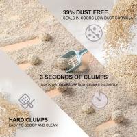 China Soybean Tofu Cat Litter 1.5mm Strip Shape Dust-Free Clumping with 3x Absorbency for sale