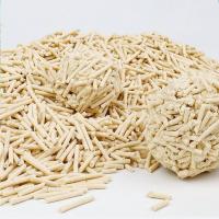 China Flushable Tofu Cat Litter 1.5-2.0mm Granules | Fast Clumping Plant-Based Biodegradable Formula for sale