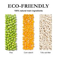 China Starhong Tofu Cat Litter 1.5mm Strip Shape - Dust Free Odor Control Flushable Eco-Friendly for sale